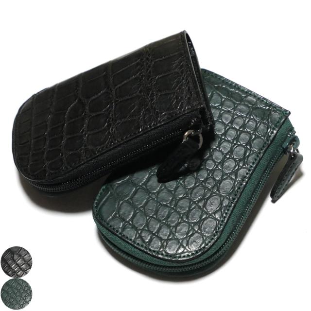 キーケース スマートキーケース メンズ レディース 革 5連 スマートキー ラウンドファスナー ファスナー 本革 クロコダイル マット