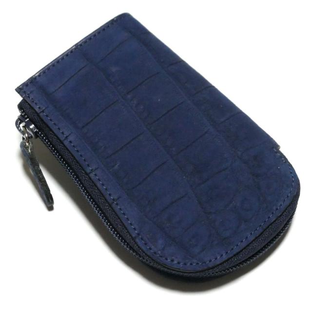 キーケース スマートキーケース メンズ レディース 革 5連 スマートキー ラウンドファスナー ファスナー 本革 クロコダイル ヌバック