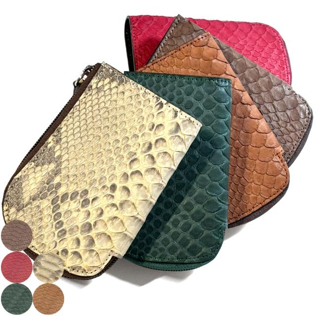 キーケース スマートキーケース メンズ レディース 革６連 スマートキー ラウンドファスナー ファスナー 本革 パイソン マット