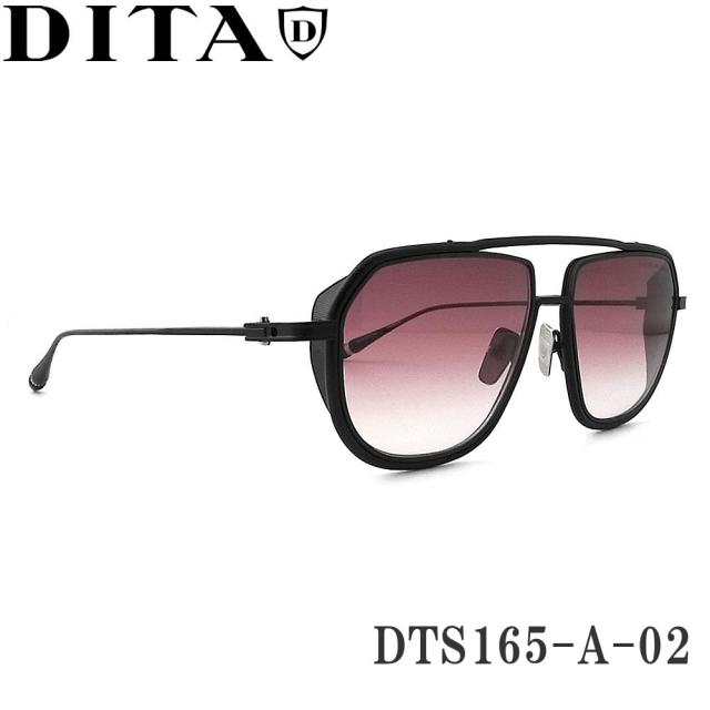 ディータ DITA DTS165-A-02  【INTRACRAFT】 サングラス マットブラック×ブラックアイアン 男性 メンズ 日本製 Matte Black/Black Iron やや大きめ