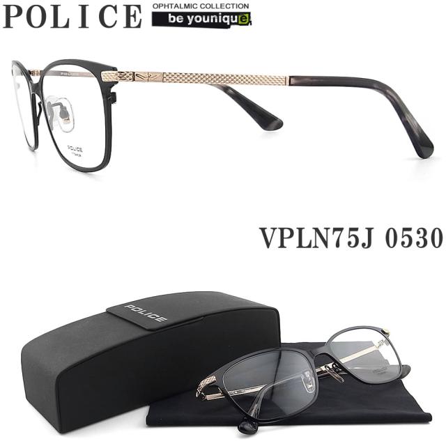 POLICE ポリス メガネフレーム VPLN75J-0530 眼鏡 伊達メガネ 度付き 青色光カット パソコン用 メンズ・レディース 男性用・女性用  フルリム vpln-75j