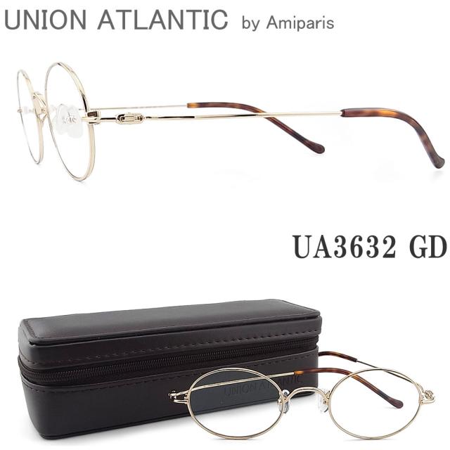 UNION ATLANTIC UA3632 GD ユニオンアトランティック メガネ フレーム クラシック トラディショナル ゴールド メンズ・レディース 日本製 眼鏡