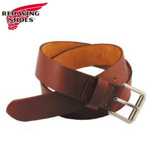 正規取扱店 レッドウィング メンズ レザーベルト Leather Belt アクセサリー 本革 カジュアル アメカジ オロ パイオニア メイドインUSA ブラウン 茶色 送料無料 RED WING 96501