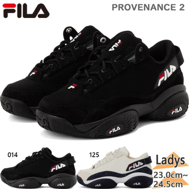 フィラ レディース PROVENANCE 2 プロヴィナンス スニーカー 靴 シューズ 厚底 ストリート ブラック 黒 ネイビー 送料無料 FILA UFW24050