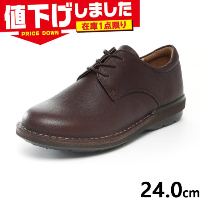 在庫1点限り 24.0cm 3E 幅広 ワイド 日本製 スロウファクトリー レディース SL3ハトメ01 靴 シューズ カジュアル おしゃれ 革靴 送料無料 Slow Factory 42600019