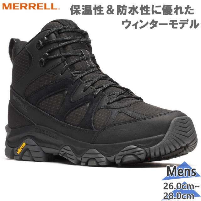 メレル メンズ THERMO  GRIP MID WP サーモ スノー グリップ ミッド スニーカー 靴 シューズ トレッキング 防水 保温 ブラック 黒 送料無料 MERRELL M038287
