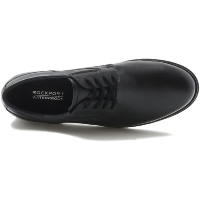 在庫1点限り 7.5（25.5cm） ロックポート メンズ クラシックドレス ウォータープルーフ プレーン トゥ ビジネス 靴 防水 グリップ プレーントゥ 外羽根 ブラック 黒 送料無料 ROCKPORT ML0033