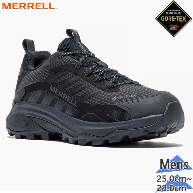 メレル メンズ MOAB SPEED 2 GORE-TEX モアブスピード ゴアテックス スニーカー 靴 シューズ トレイル 防水 M037513 ブラック 黒 送料無料 MERRELL M037513
