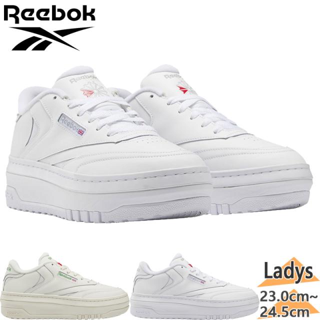 リーボック レディース CLUB C EXTRA クラブシー エクストラ スニーカー 靴 シューズ 厚底 プラットフォーム ホワイト 白 送料無料 Reebok 100010060 100033501
