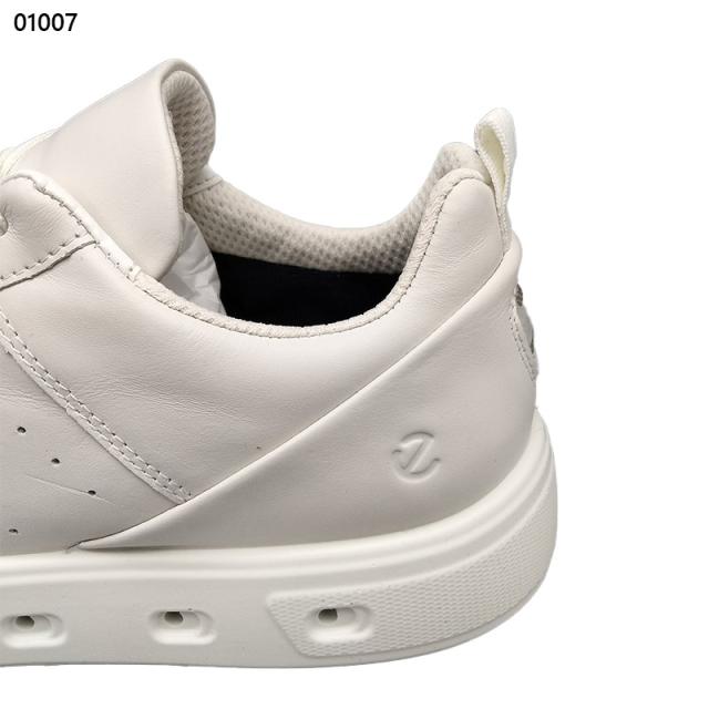 在庫1点限り EU39(24.5cm)  エコー レディース STREET 720 W スニーカー 靴 シューズ 本革 レザー GORE-TEX ゴアテックス 雨晴兼用 透湿 防水 シンプル ホワイト 白 送料無料 ECCO 209713