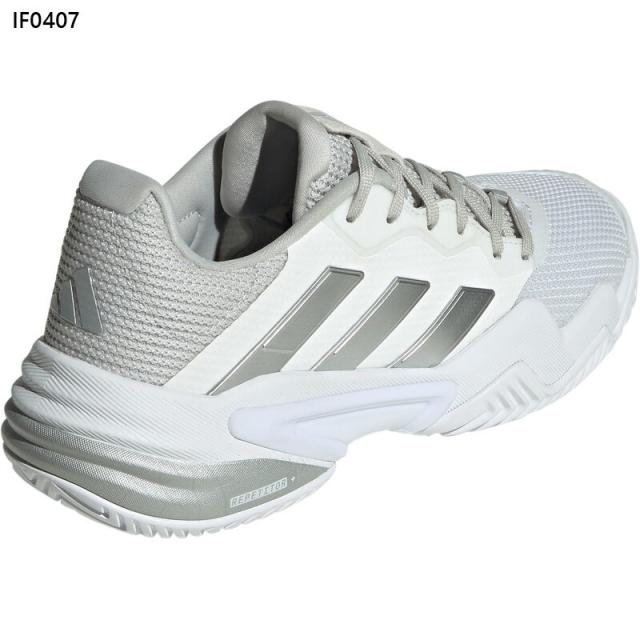 在庫1点限り 25.0cm アディダス レディース バリケード 13 テニス / BARRICADE 13 TENNIS 靴 シューズ テニス 競技 オールコート レギュラーフィット ホワイト 白 送料無料 adidas IF0407