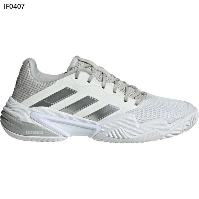 在庫1点限り 25.0cm アディダス レディース バリケード 13 テニス / BARRICADE 13 TENNIS 靴 シューズ テニス 競技 オールコート レギュラーフィット ホワイト 白 送料無料 adidas IF0407