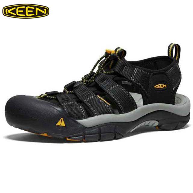 キーン メンズ ニューポートH2 サンダル 靴 シューズ スポサン スポーツサンダル ブラック 黒 送料無料 KEEN 1001907