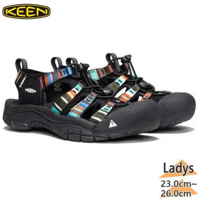 キーン レディース NEWPORT H2 ニューポート エイチツー 靴 シューズ サンダル スポサン スポーツサンダル アウトドア キャンプ ブラック 黒 送料無料 KEEN 1003480