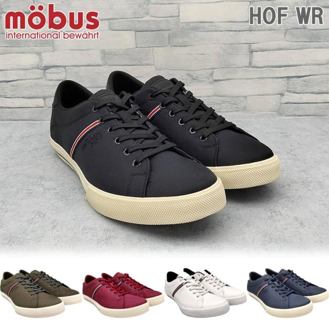 モーブス メンズ レディース HOF WR ホーフWR スニーカー 靴 シューズ ローカット 撥水 カジュアル シンプル クラシック ホワイト 白 ブラック 黒 ネイビー カーキ 送料無料 mobus M-2123WR