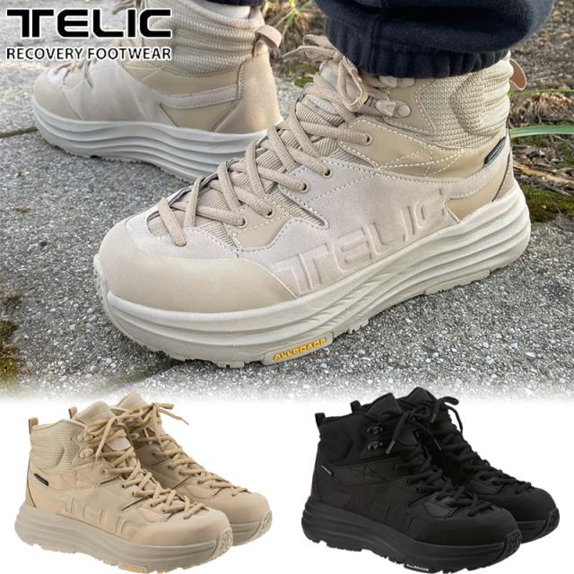 日本代理店商品 テリック メンズ レディース スニーカー 靴 シューズ ブーツ ミッドカット ミドルカット カジュアル ハイキング 防水 厚底 ブラック 黒 ベージュ 送料無料 TELIC ALLROADSMID