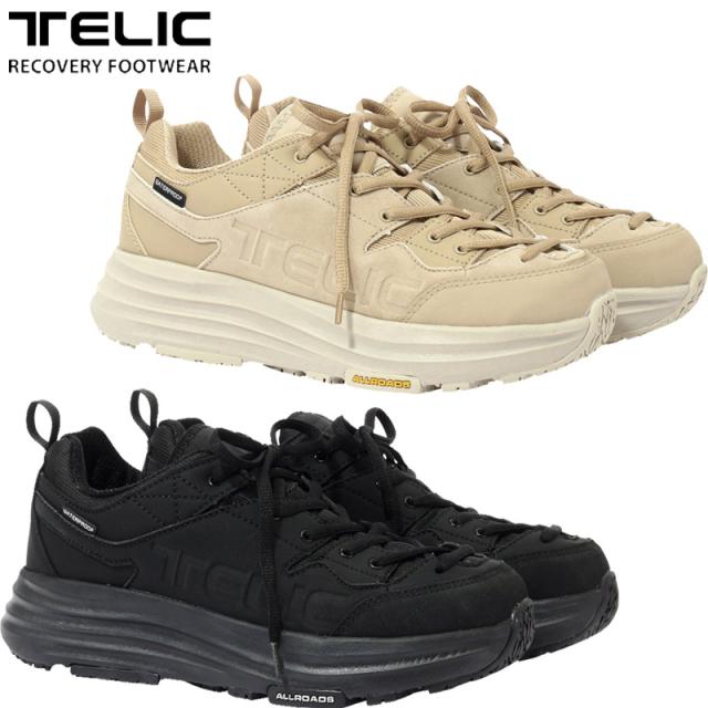 日本代理店商品 テリック メンズ レディース スニーカー 靴 シューズ ローカット 防水 防滑 カジュアル シンプル リカバリーシューズ 厚底 快適 軽量 ブラック 黒 ベージュ 送料無料 TELIC ALLROADS