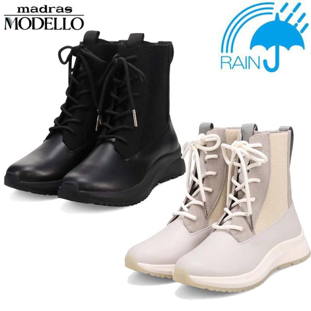 モデロ レディース ブーツ 靴 シューズ ショート おしゃれ サイドゴア 撥水 消臭 抗菌 通勤 お出かけ むくみ改善 カジュアル ブラック 黒 グレー 灰色 送料無料 MODELLO DML8818