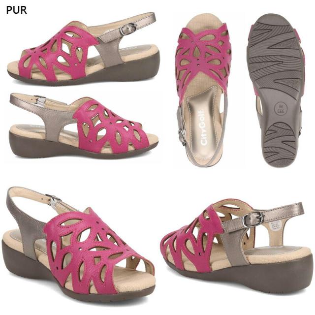 3E 幅広 ワイド ゴルフ レディース シティゴルフ サンダル 靴 シューズ