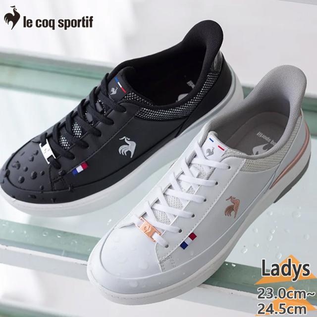 ルコックスポルティフ レディース LCS セーヴル リフト 2 スニーカー 靴 シューズ ランニングシューズ 防水 消臭 ホワイト 白 ブラック 黒 送料無料 le coq sportif LU5FRS74LZ