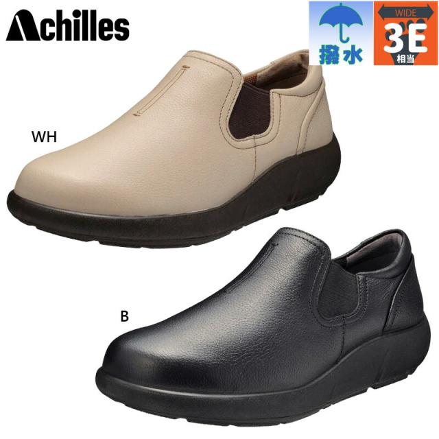 3E 幅広 ワイド アキレス ソルボ レディース C 526 靴 シューズ カジュアル おしゃれ スリッポン 本革 牛革 撥水 サイドゴア 送料無料 ACHILLES SORBO ASC5260