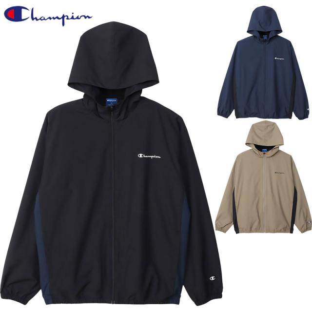 チャンピオン メンズ ZIP JACKET アパレル トレーニング ジャケット トップス 長袖 運動 スポーツ ブラック 黒 ネイビー ベージュ 送料無料 Champion C3-CSC11