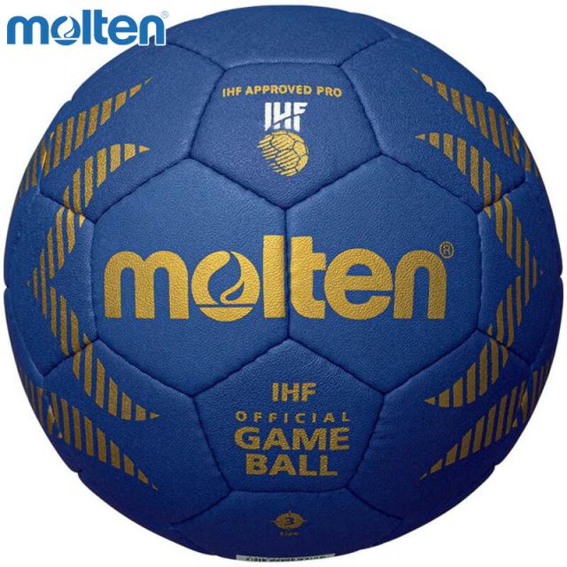 3号球 モルテン メンズ ハンドボール A5000 競技 国際公認球 検定球 高校生以上男子 人工皮革 練習 トレーニング 部活 試合 ブルー 青 送料無料 molten H3A5000-B