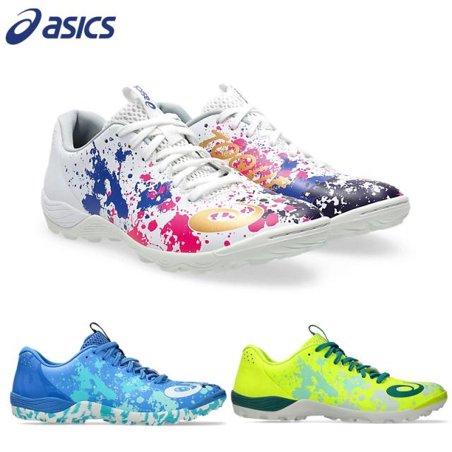 アシックス メンズ レディース TOQUE 8 TF トッキ フットサル 靴 シューズ 競技 ホワイト 白 ブルー 青 イエロー 黄色 送料無料 asics 1113A045