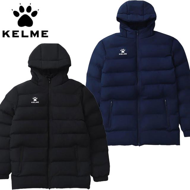 ケルメ ジュニア キッズ Jr.フーデッドパデッドジャケット サッカー アパレル 競技 フットサル アウター 長袖 フードあり 中綿 防寒 スポーツ ブラック 黒 ネイビー 送料無料 KELME 7361MF3027