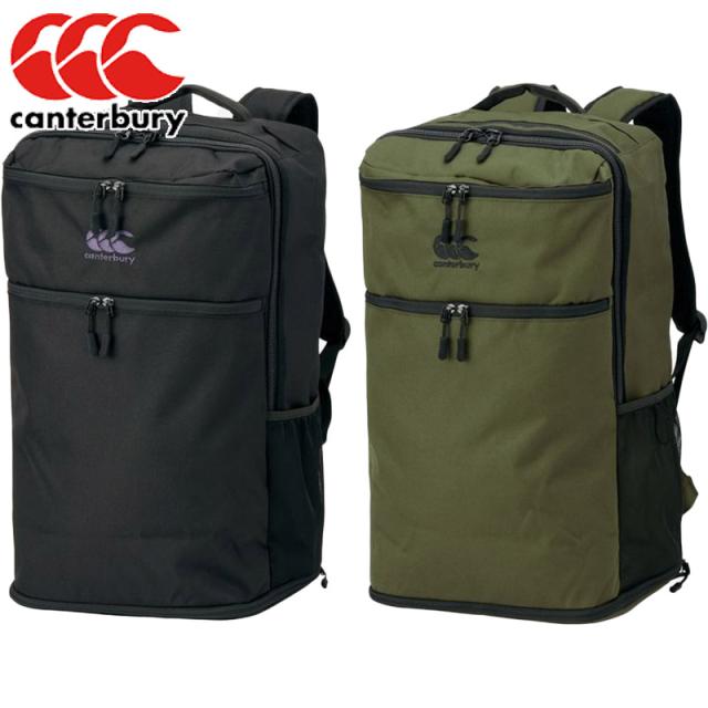 35L カンタベリー メンズ レディース デイパック バッグ 鞄 耐久 リュックサック 通学 通勤 ブラック 黒 カーキ 送料無料 canterbury AB025834