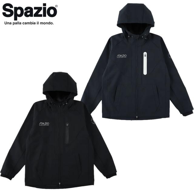 Jr.テクニカルラインジップパーカー スパッツィオ ジュニア キッズ サッカー アパレル 競技 フットサル スポーツ 普段使い 裏シャギー カジュアル ブラック 黒 ネイビー 送料無料 Spazio TP-0665