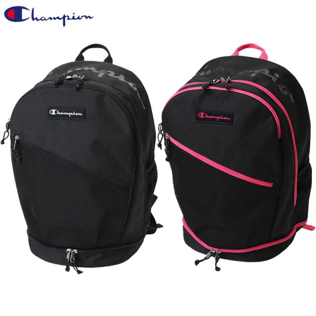 41L チャンピオン メンズ レディース バックパック バッグ 鞄 バスケットボール アクセサリー 競技 運動 スポーツ ブラック 黒 送料無料 Champion C3-BB727B