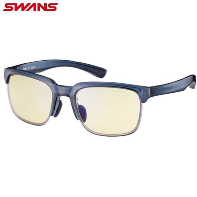 スワンズ メンズ レディース er-1 夜間使用可能モデル アクセサリー スポーツサングラス アウトドア ゴルフ 釣り 運転 UVカット 反射防止 ノーズ調整可 ネイビー 送料無料 SWANS ER1-0121