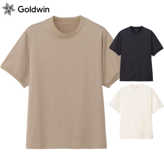 ゴールドウィン メンズ レディース リオプティマムプレーティングジャージベーシックティーシャツ アパレル カジュアル トップス 半袖 ストレッチ ホワイト 白 ブラック 黒 ベージュ 送料無料 Goldwin GC45101