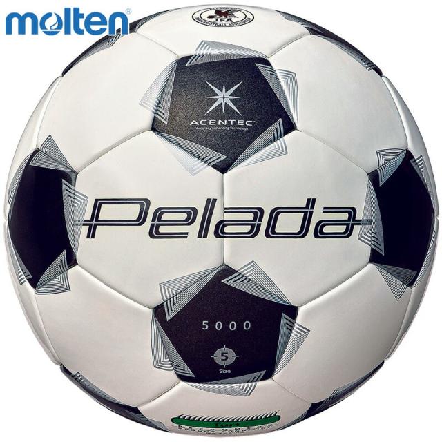 5号球 モルテン ジュニア キッズ ペレーダ5000 芝用 サッカーボール アクセサリー 競技 中学生以上 国際公認球 検定球 ホワイト 白 送料無料 molten F5K5000