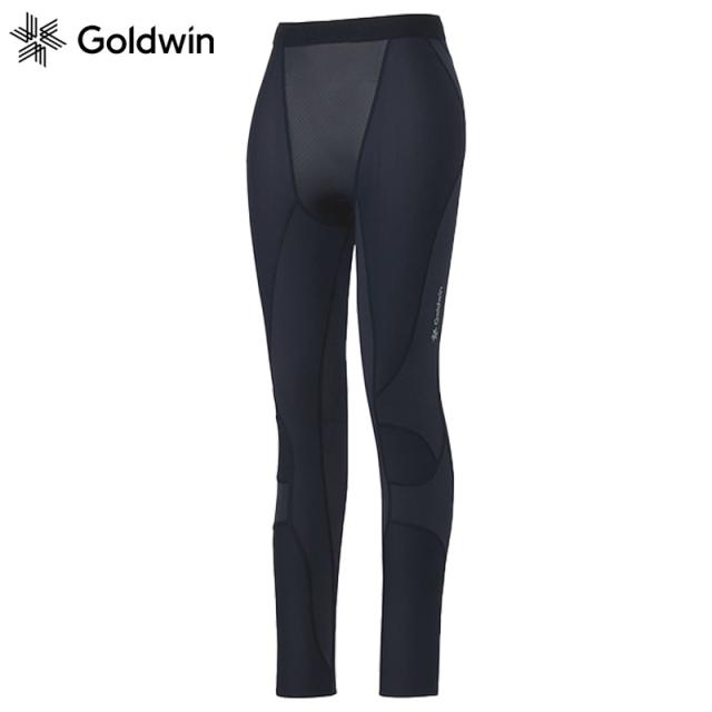 ゴールドウィン レディース インパクトブリーズロングタイツ C3fit アパレル 通気性 軽量 日本製 ブラック 黒 送料無料 Goldwin GCW15153