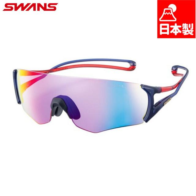 日本製 スワンズ メンズ レディース E-NOX EIGHT8 G2 ULTRA LENS for BALL SPORTSモデル サングラス スポーツ ランニング マラソン 軽量 UVカット ネイビー 送料無料 SWANS EN8G2-3516