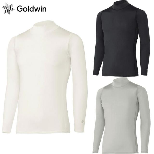 ゴールドウィン メンズ クーリングモックネックロングスリーブ C3fit アパレル ホワイト 白 ブラック 黒 グレー 灰色 送料無料 Goldwin GC65100