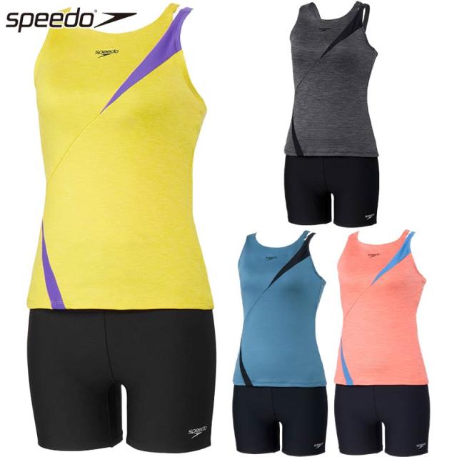 スピード レディース ディアゴナプロセパレーツ 水泳 ウェア 競技 フィットネス 水着 プール 運動 スポーツ ブラック 黒 ブルー 青 イエロー ピンク 黄色 送料無料 speedo SFW22560