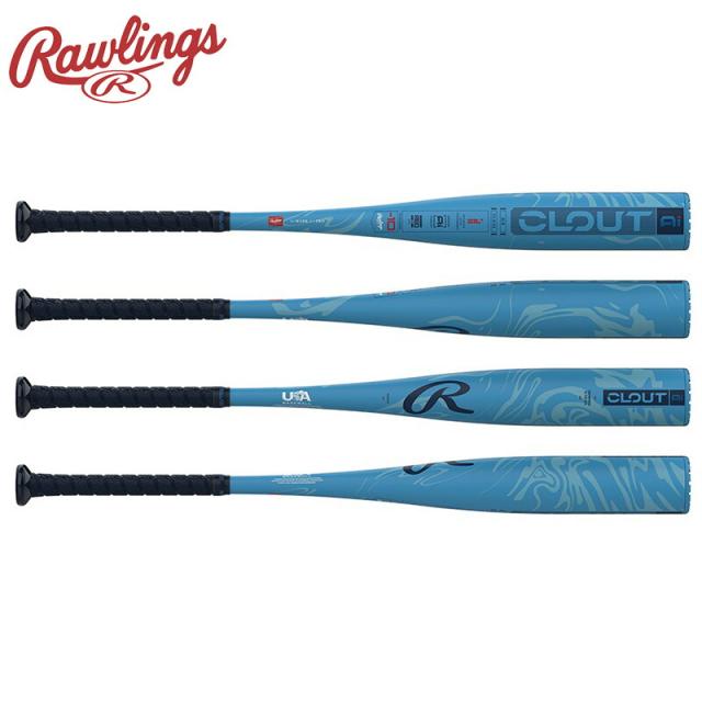 ローリングス ジュニア キッズ CLOUT AI【金属製】 野球 アクセサリー 競技 バット 金属 軟式 子ども用 ブルー 青 送料無料 RAWLINGS RUS5CJ10
