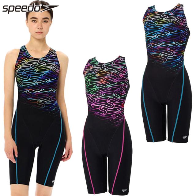 スピード レディース モノグラムジャパン2ルースンニースキン 水泳 スイミング スイムウェア 競技 トレーニング フィットネス 練習 ピンク 送料無料 speedo SFW12564