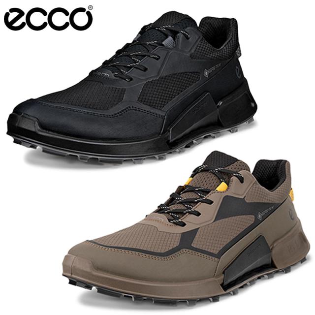 エコー メンズ biom 2.1 x mountain men ローカット レザー スニーカー 靴 シューズ ゴアテックス GORE-TEX ハイキング アウトドア アクティビティ ブラック 黒 ブラウン 茶色 送料無料 ECCO 823924