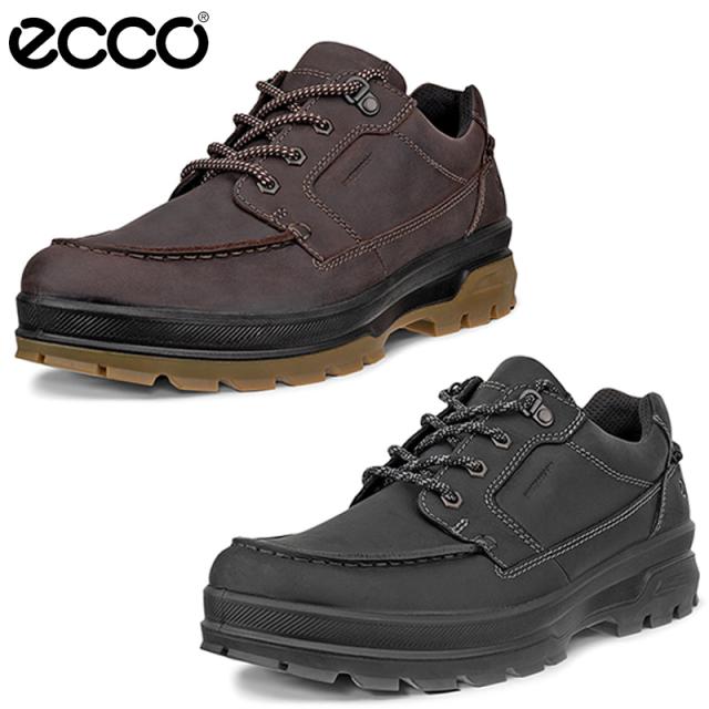 エコー メンズ ECCO RUGGED TRACK スニーカー 靴 シューズ ローカット レザー 本革 牛革 防水 カジュアル シンプル かっこいい ブラック 黒 送料無料 ECCO 838144