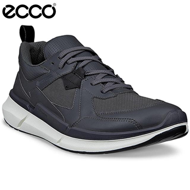 エコー メンズ ECCO biom 2.2 men スニーカー 靴 シューズ ローカット レザー 牛革 本革 防水 透湿 ゴアテックス GORE-TEX シンプル かっこいい グレー 灰色 送料無料 ECCO 830814