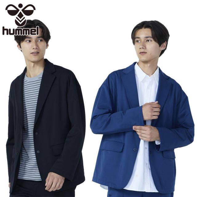 ヒュンメル メンズ レディース hummel PLAY テーラードジャケット アパレル ジャケット アウター 長袖 仕事 ビジネス シンプル 軽量 ストレッチ 送料無料 hummel HAT2141