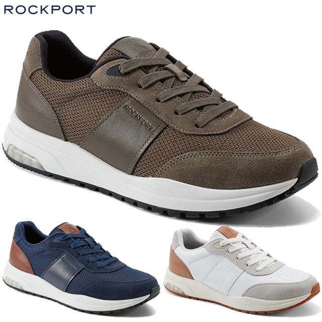 ロックポート メンズ DMX BAKER 靴 シューズ スニーカー カジュアル ローカット 快適 歩きやすい シンプル ホワイト 白 ネイビー ブラウン 茶色 送料無料 ROCKPORT C25S01W C25S02W C25S03W