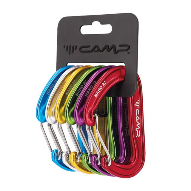 カンプ アウトドア キャラバン メンズ レディース ラックパックナノ22 競技 登山 クライミング カラビナ 軽量 6色セット 送料無料 Caravan 5247900