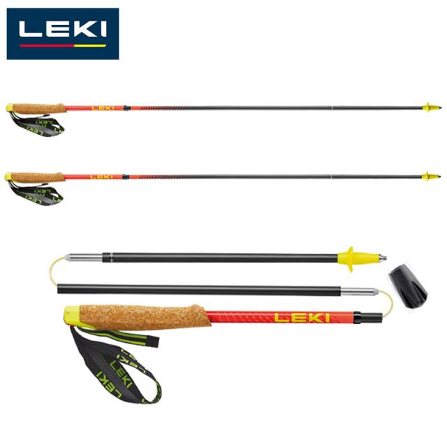 レキ キャラバン メンズ レディース ネオトレイル プロ FX.ONE スーパーライト 競技 トレイルランニング 競技用 三段折り畳み式ポール 軽量 グレー レッド 赤 灰色 送料無料 Caravan 1300538