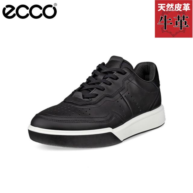 エコー レディース ECCO street court women スニーカー 靴 シューズ シンプル レザー デイリーユース カジュアル ブラック 黒 送料無料 ECCO 272813