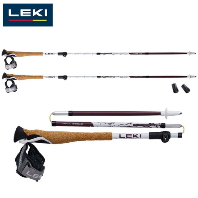 レキ キャラバン メンズ レディース クロストレイル FX スーパーライト コンパクト 競技 クロストレイルポール 三段折り畳み 競技用 軽量 レッド 赤 送料無料 Caravan 1300530